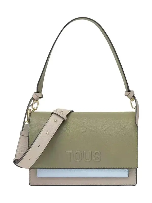 TOUS Embossed Strap Satchel - Green