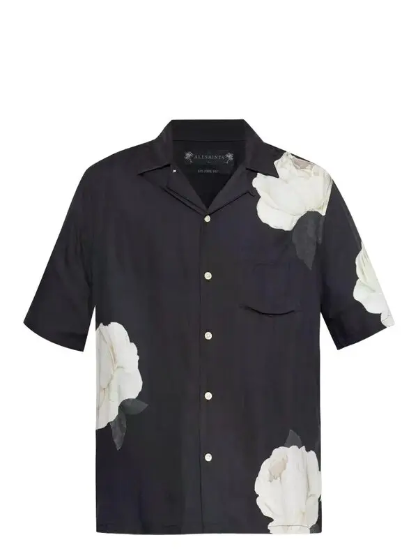 ALLSAINTS Alberic Floral-print Shirt - Black
