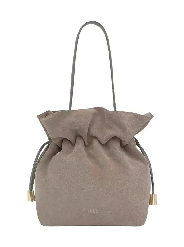 TOUS Suede Bucket Bag - Grey
