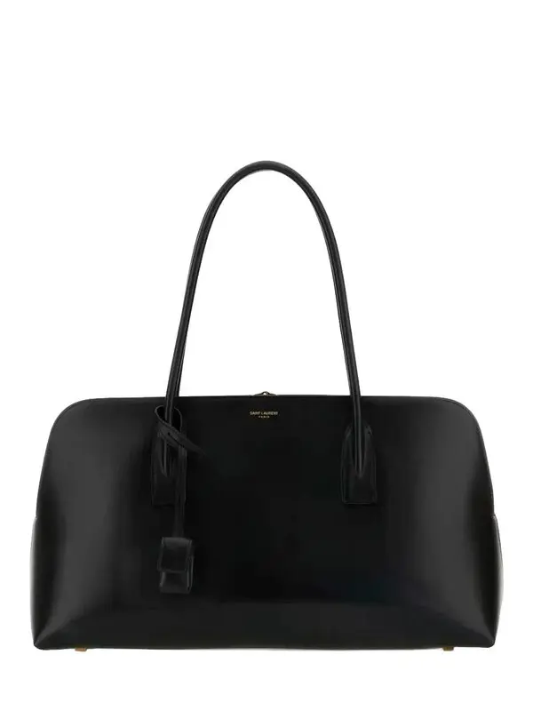 Saint Laurent Leather Tote - Black