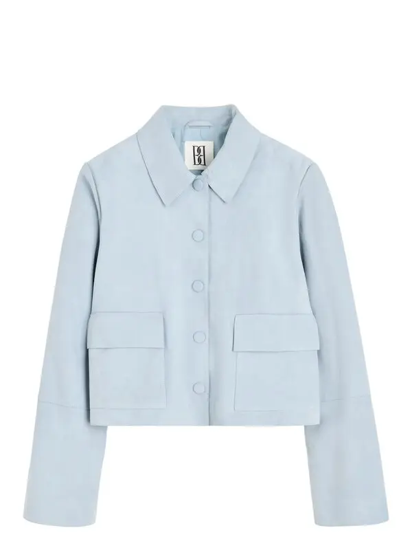 BY MALENE BIRGER Blue Suede Annie Jacket - Arona Blue