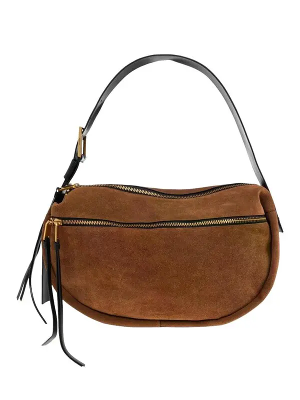 ALLSAINTS Noemie Suede Shoulder Bag - Brown