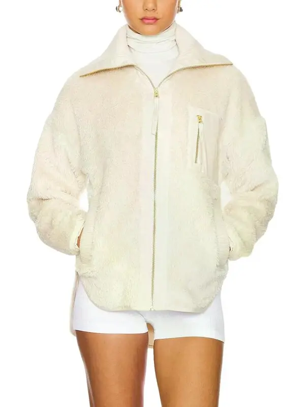 Varley Zip-up Fleece Jacket - White