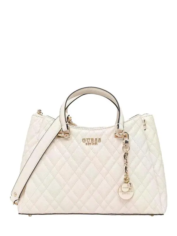 Guess Quilted Pattern Shoulder Bag - Neutrals