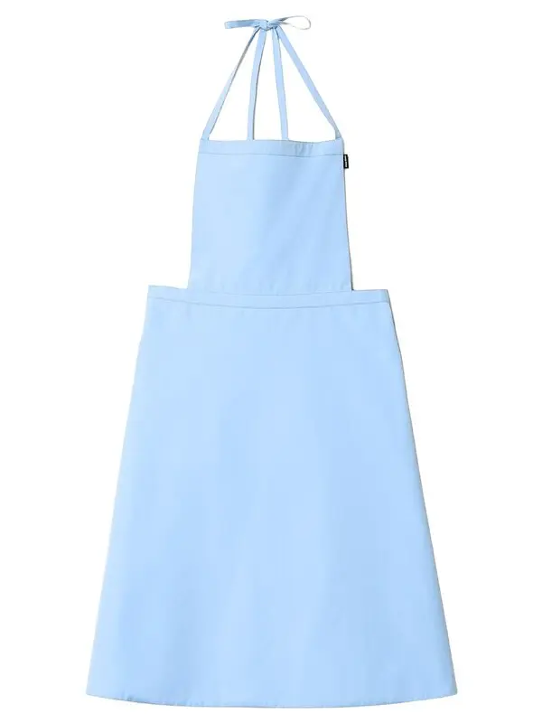 Miu Miu Poplin Apron - Light Blue