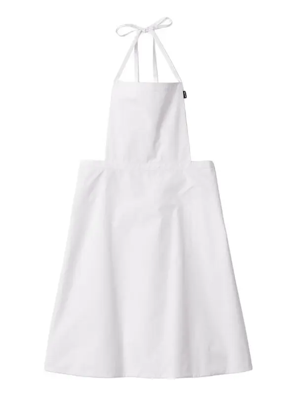 Miu Miu Poplin Apron - White