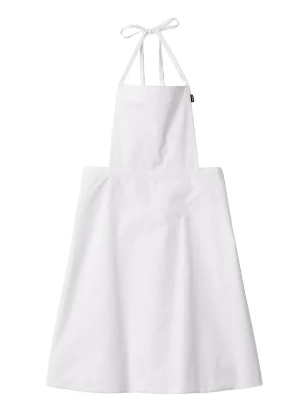 Miu Miu Poplin Apron - White