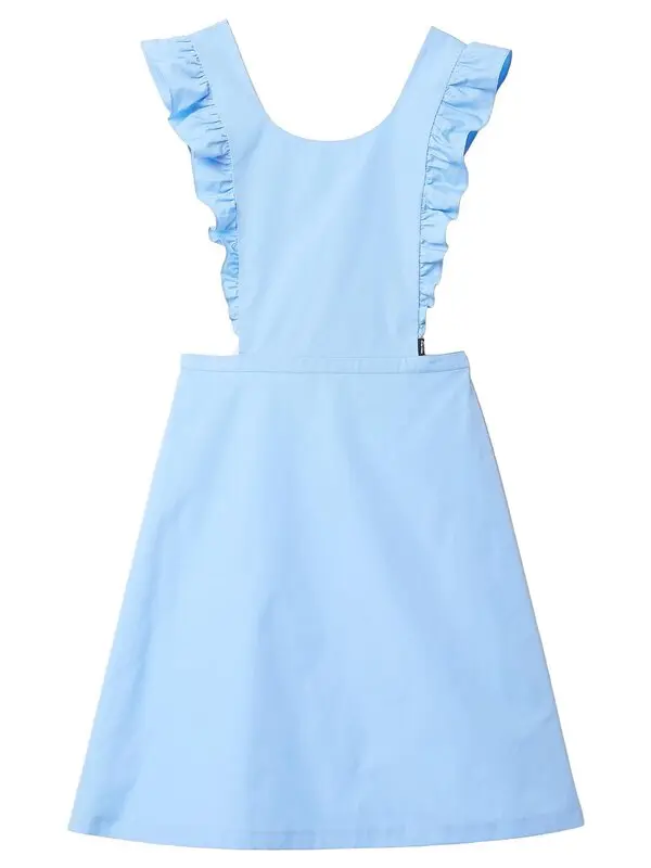 Miu Miu Poplin Apron Dress - Light Blue