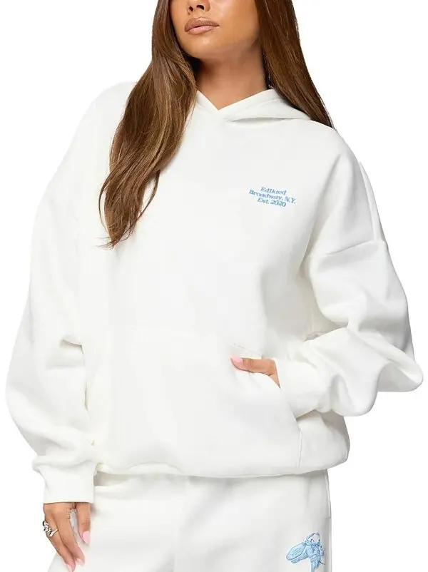 EDIKTED Hooded Pullover - White