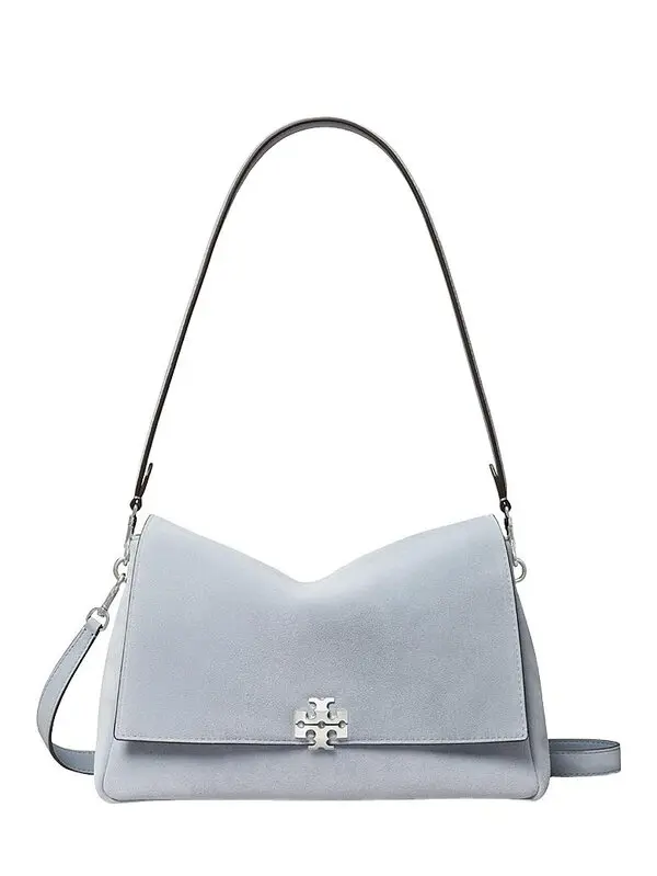 Tory Burch Kira Suede Shoulder Bag - Vapor Blue