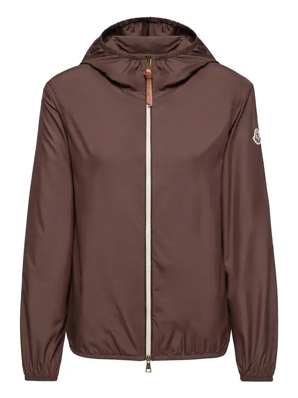 Moncler Fegeos Hooded Windbreaker - Brown