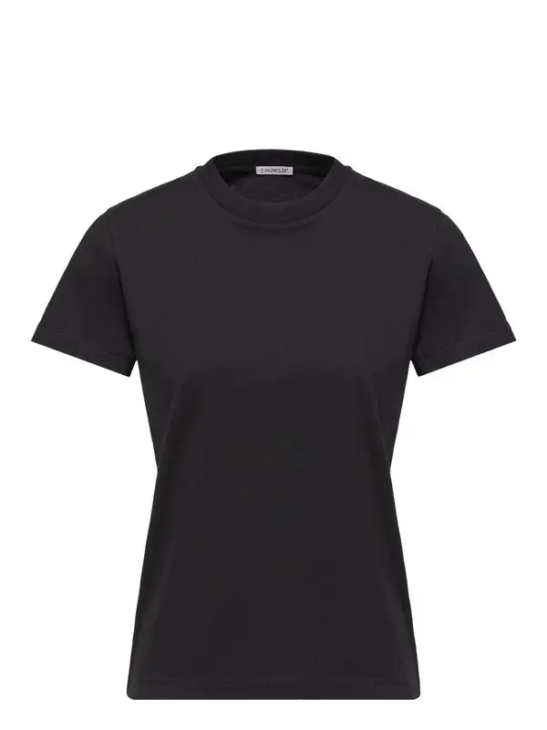 Moncler Embroidered Logo T-shirt - Black