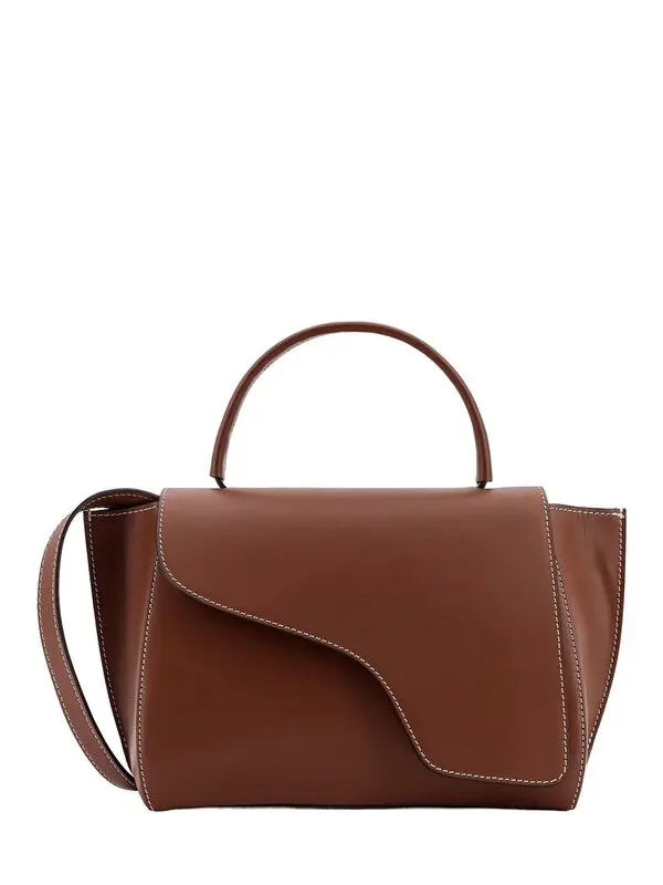 ATP ATELIER Arezzo Leather Shoulder Bag - Brown