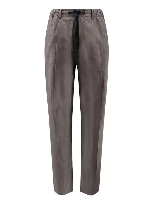 Studio Nicholson Melange Wool Trousers - Grey