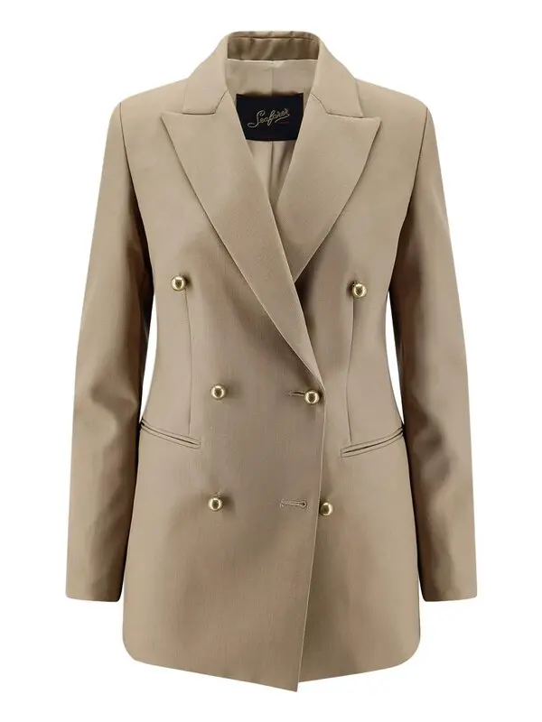 Seafarer Betty Virgin Wool Blazer - Beige