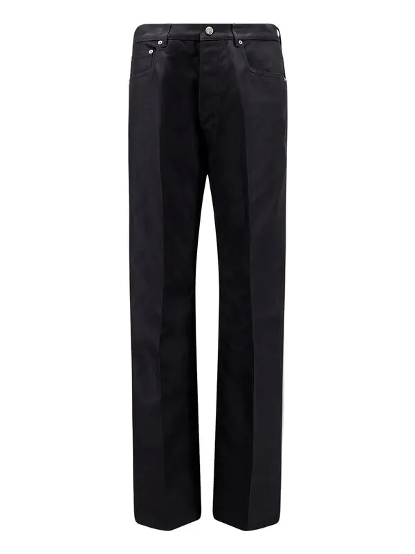 Rick Owens Geth Certified Cotton Blend Trousers - Black