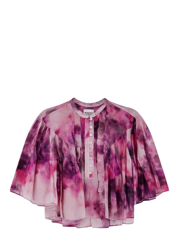 MARANT ETOILE Veelia Organic Cotton Shirt - Pink