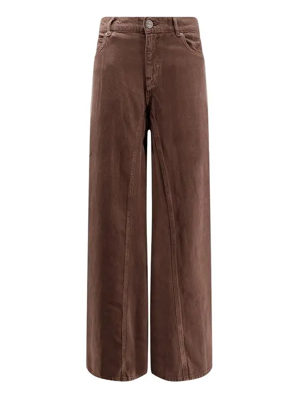 Pinko Winona Wide Leg Jeans - Brown