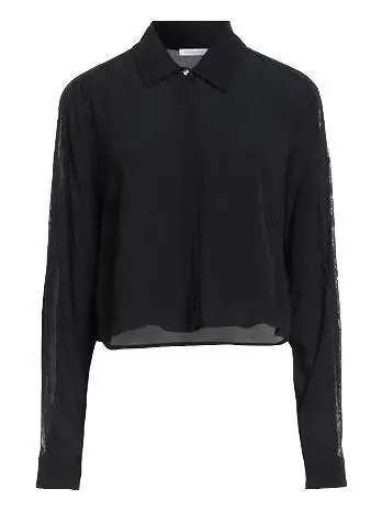 Patrizia Pepe Shirt In Viscose And Polyamide - Black