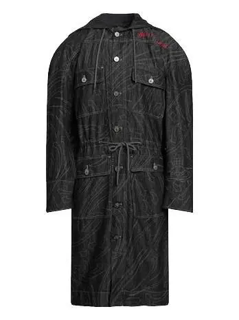 VIVIENNE WESTWOOD Denim Trench Coat - Black