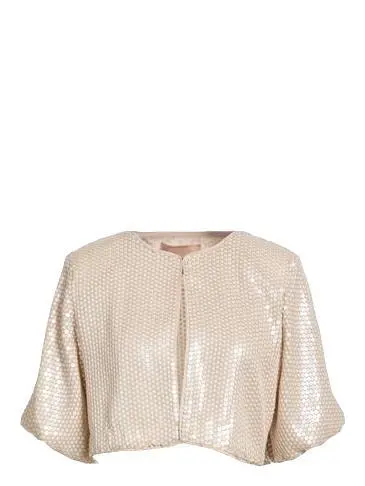 TWINSET Sequined Bolero Jacket - Beige