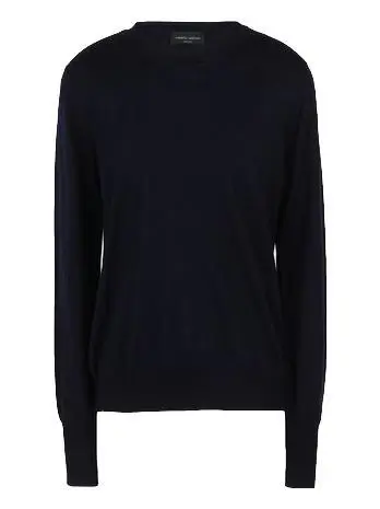 ROBERTO COLLINA Merino Wool Crewneck Sweater - Blue