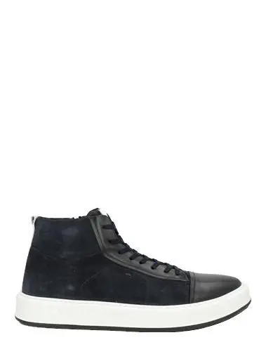 CERRUTI 1881 High-top Leather Sneakers - Navy