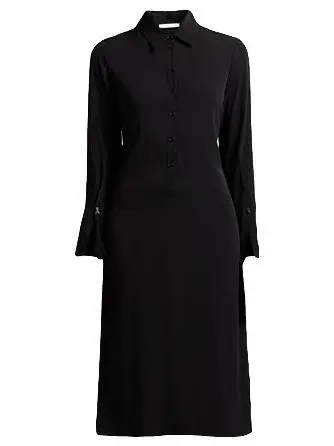 Patrizia Pepe Midi Shirt Dress - Black