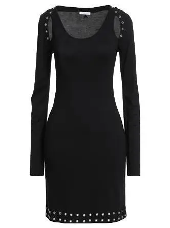 Patrizia Pepe Mini Dress In Viscose And Elastane - Black