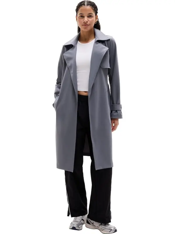 Athleta Stellar Trench Coat - Slate