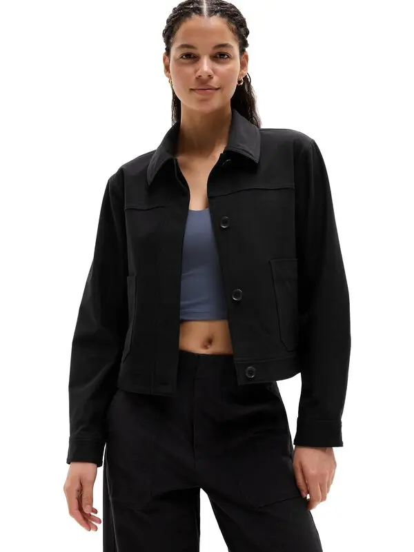 Athleta Skyline Chore Jacket - Black
