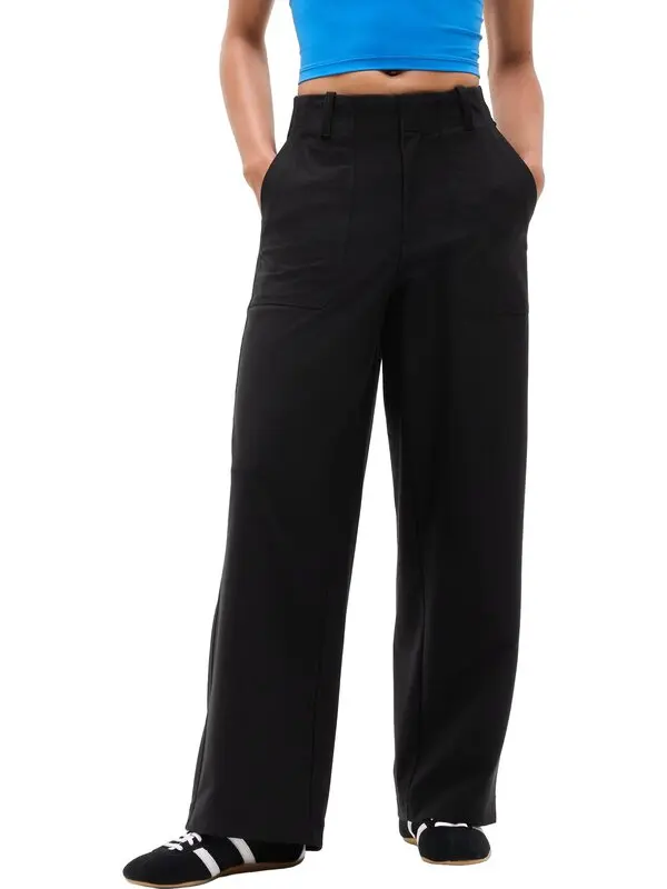 Athleta Skyline High Rise Wide Leg Pant - Black