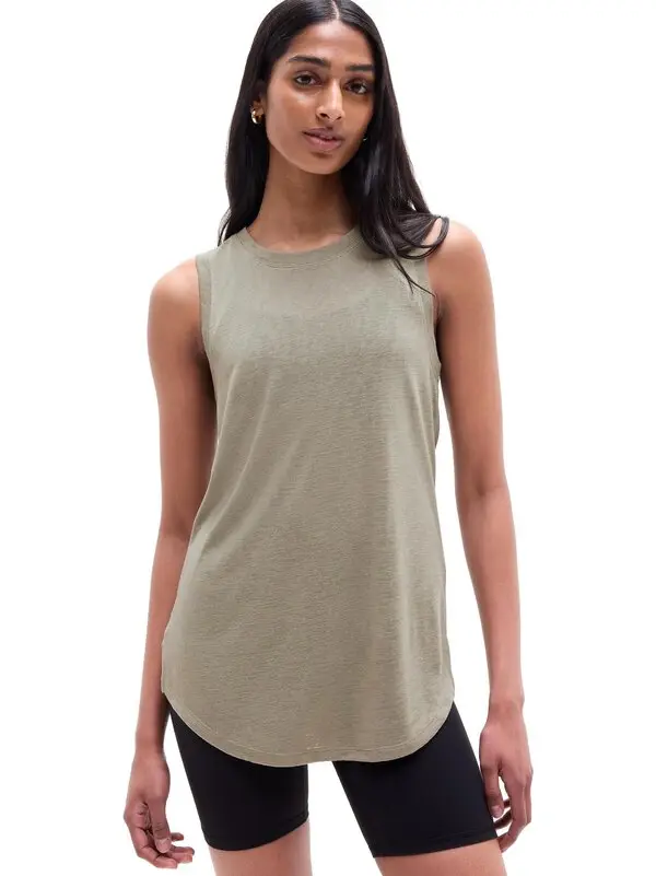 Athleta Relaxed Linen Tank - Willow
