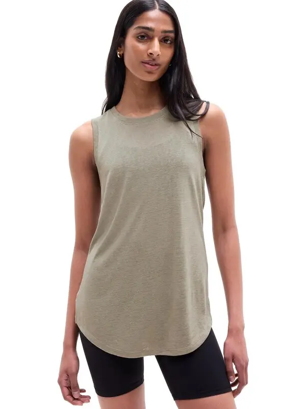 Athleta Relaxed Linen Tank - Willow