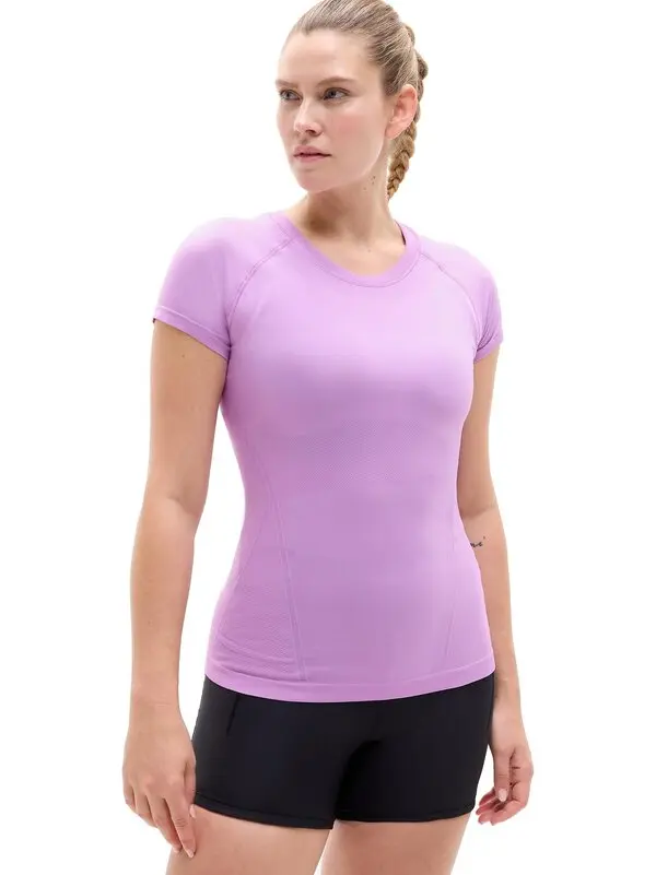 Athleta Momentum Seamless Tee - Wildflower