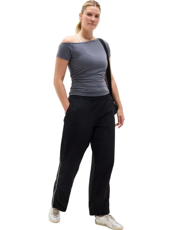 Athleta Move With Ease One Shoulder Tee - Slate