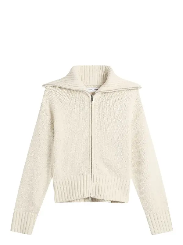 SAMSØE SAMSØE Sajasmin Zip Up Jacket - Bone White