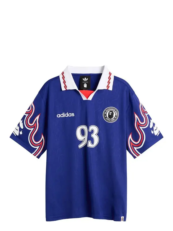 Adidas X A Bathing Ape Football Flame Jersey - Blue