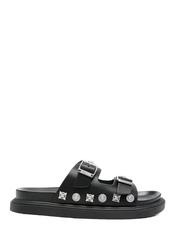 Just Cavalli Buckle Embellished Sandals - Black