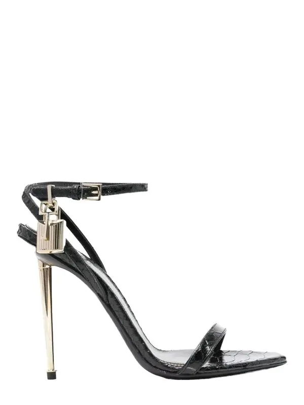 TOM FORD Padlock Strap Sandals - Black