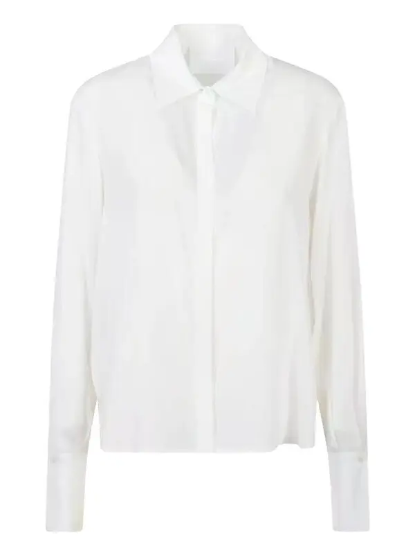 DONDUP Long-sleeve Point Collar Shirt - White