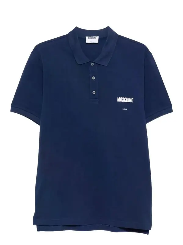 Moschino Logo-print Polo Shirt - Blue