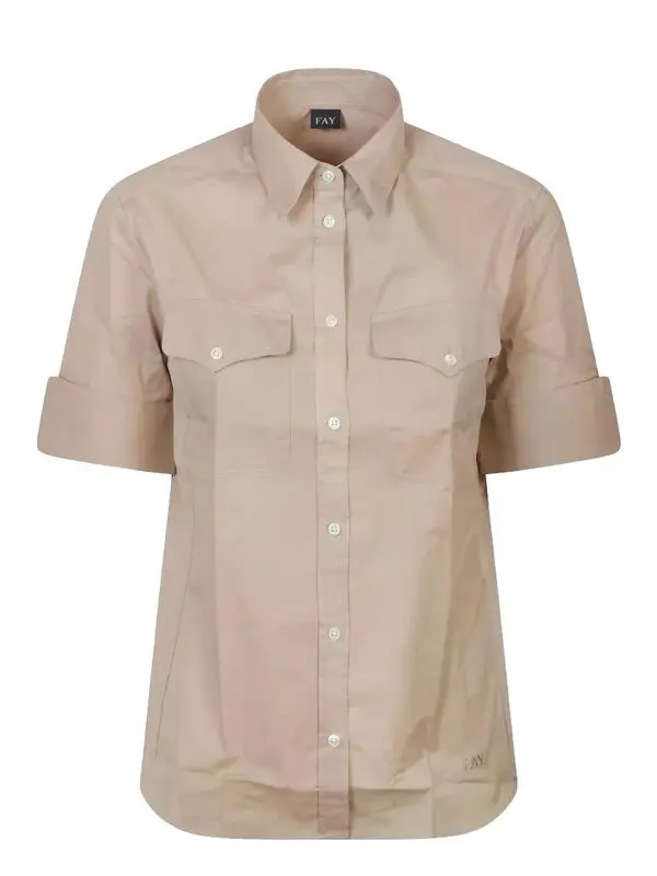 FAY Chest-pocket Shirt - Neutrals
