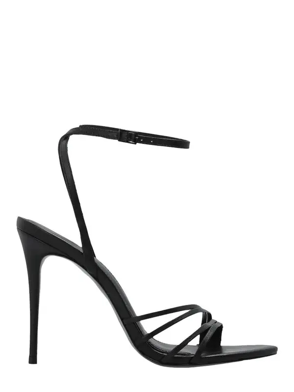 BLACK SUEDE STUDIO Ella Leather Stiletto Sandals - Black