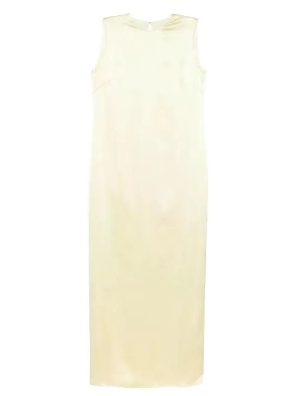 SOPHIE ET VOILA Satin Maxi Dress - Yellow