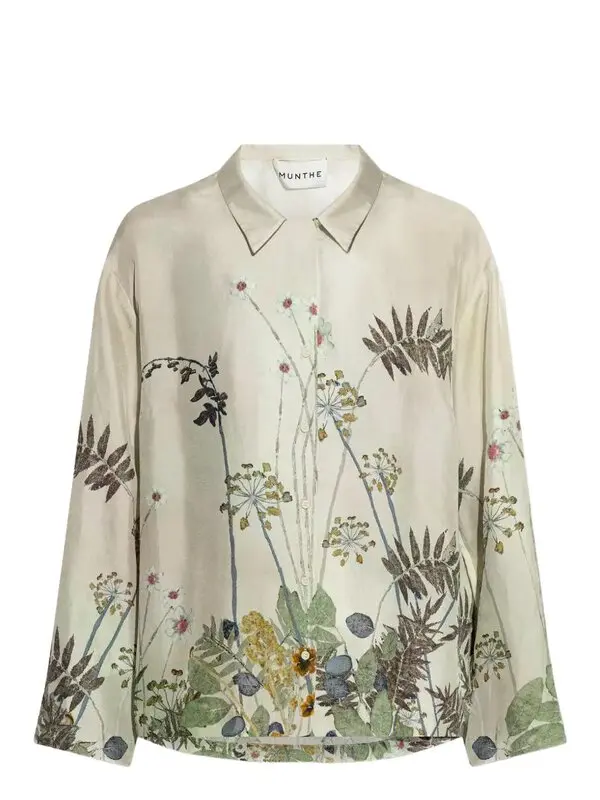 Munthe Faiza Floral-print Shirt - Neutrals