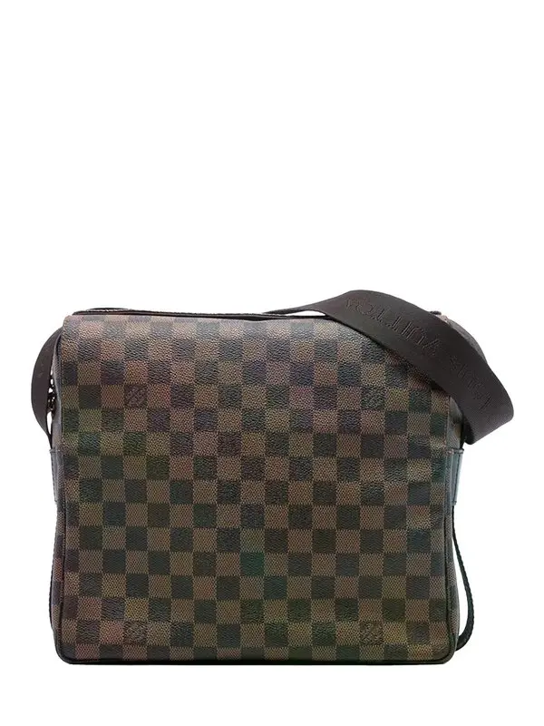 LOUIS VUITTON 2006 Damier Ebene Naviglio Crossbody Bag - Brown