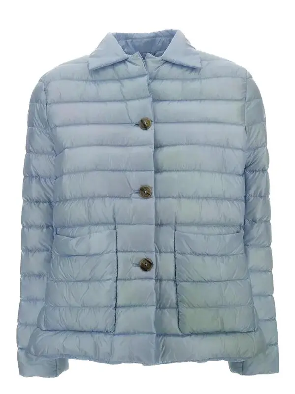 Herno Quilted Buttoned Jacket - Blue