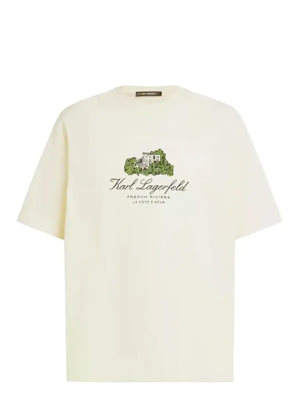 Karl Lagerfeld Relaxed Print T-shirt - Neutrals