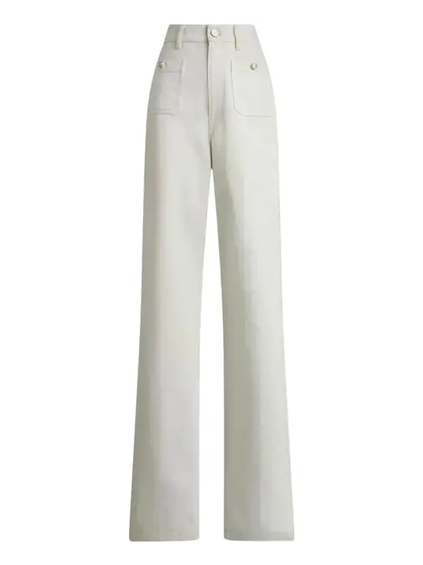 Ralph Lauren Patch-pocket Wide-leg Jeans - Neutrals